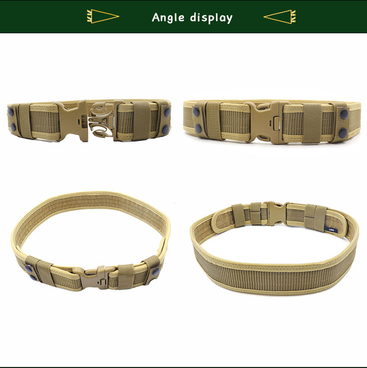 High Quality Nylon Tactical Waist Belt with Magazine Flashlight Pouch ...