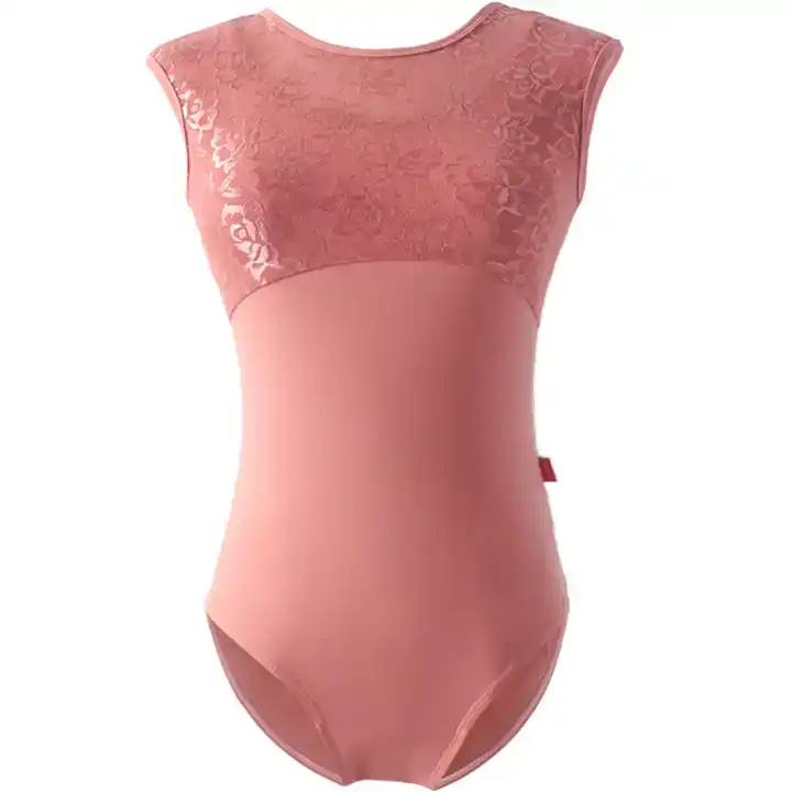 Gymnastics Leotard Adult Lace Patchwork Ballet Dancer Wear