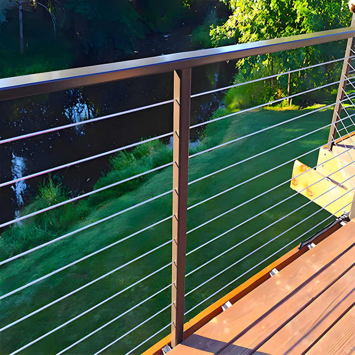 Wire Rope Fence Railing Modern Home Outdoor Stainless Steel Cable ...