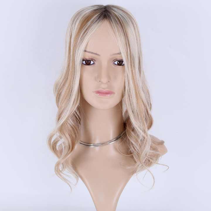 Injected Skin Top Lace Front Topper - Premium Human Hair