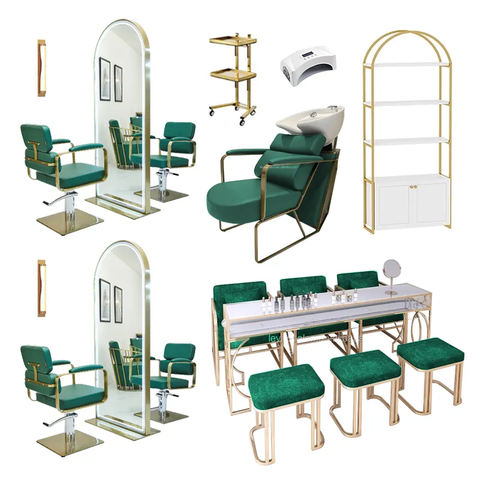 luxury styling chair salon furniture set salon chair hair salon ...