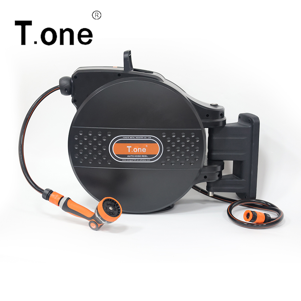 Garden Hose Reel Flexible Adjustable Mountable Durable Automatic for ...