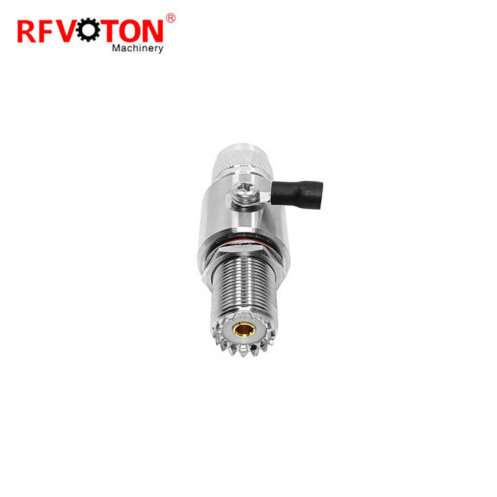 UHF Male PL259 Plug to SO239 Female Socket Bulkhead Lightning Arrestor ...
