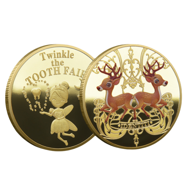 Tooth Fairy Children's Teeth Exchange Commemorative Coin