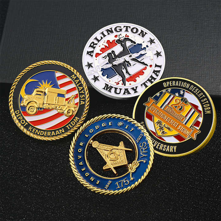 Custom 3D Spinning Commemorative Coins - JIABO Metal Art