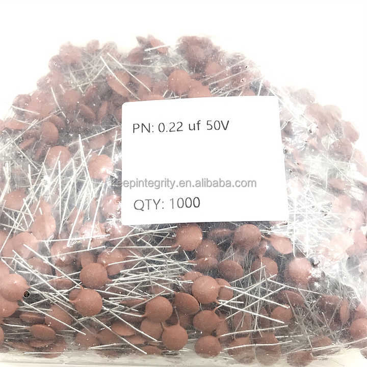 High quality 50v 68NF/100NF/150NF/220NF Ceramic Capacitors 0.068uF/0 ...