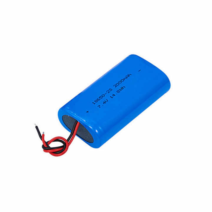 แบตเตอรี่ Li Ion แบบกำหนดเอง18650 7.4V 2000MAh 14.8Wh แบตเตอรี่ลิเธียมสำหรับรถ RC/RC Quadcopter ...