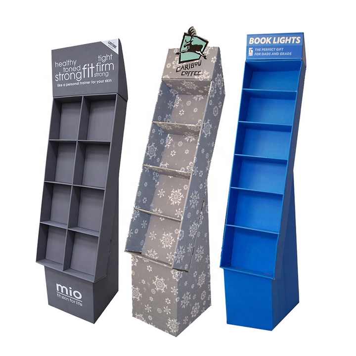 Custom Corrugated Magazine Display Stands with Pockets