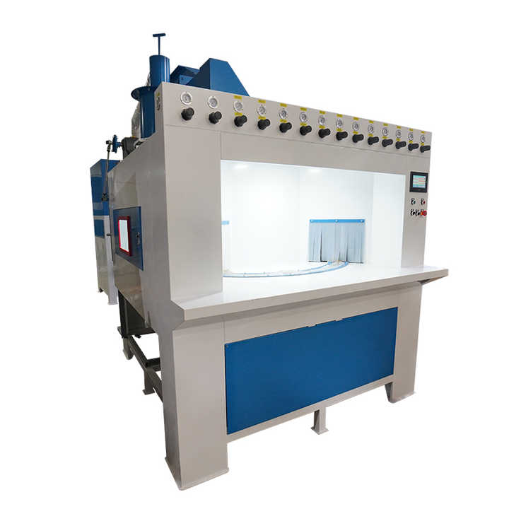 Automatic Batch Continuous Rotary Table Sandblasting Machine for Round ...