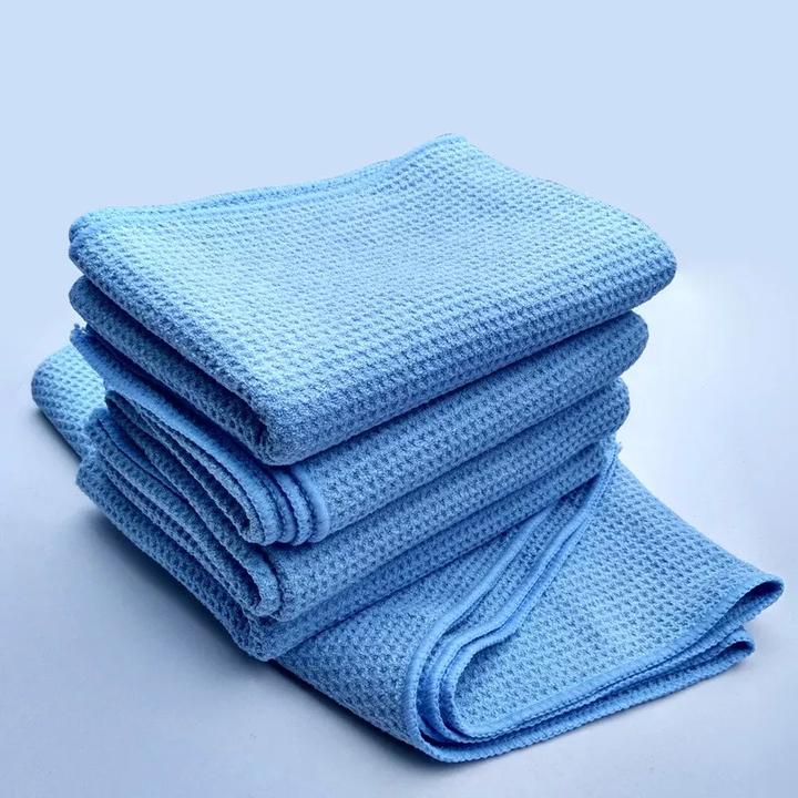 Absorbent Quick Drying Microfiber Waffle Weave Towel Rags Microfiber ...