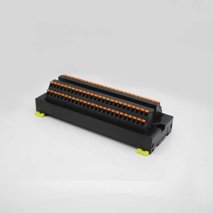 DIN Rail Mount 50 Position 24A/400V Quick Spring Terminal Block ...