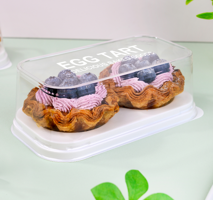 Mini Square Red Velvet Black for Forest Cake PET Tiramisu Container ...