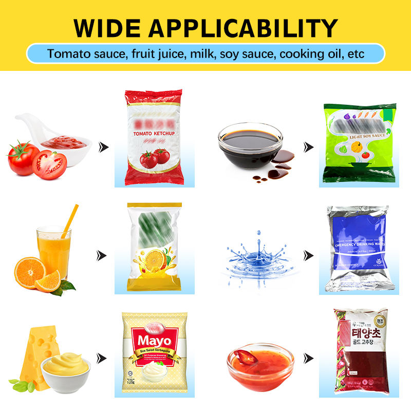 Fully Automatic Sachet Mdp Bag Detergent Oil Coconut Milk Packaging ...