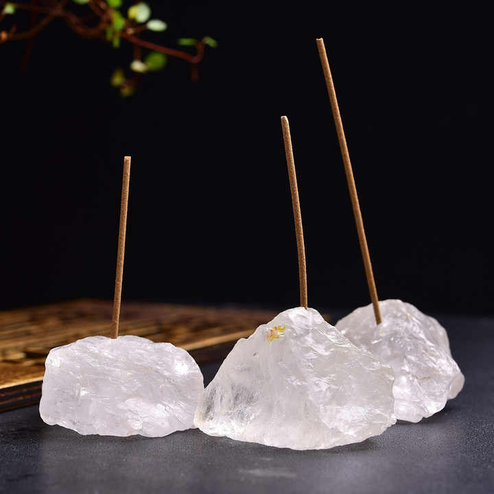 Wholesale Natural Rock Stone Incense Holder Quartz Rough Stone Incense ...