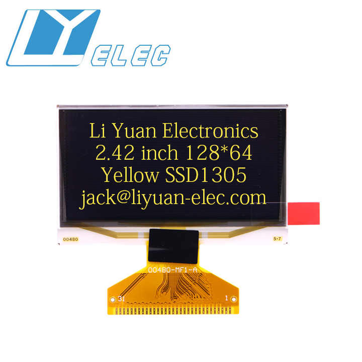2.42'' OLED Display - 128x64 Pixels, Yellow, White, Yellow