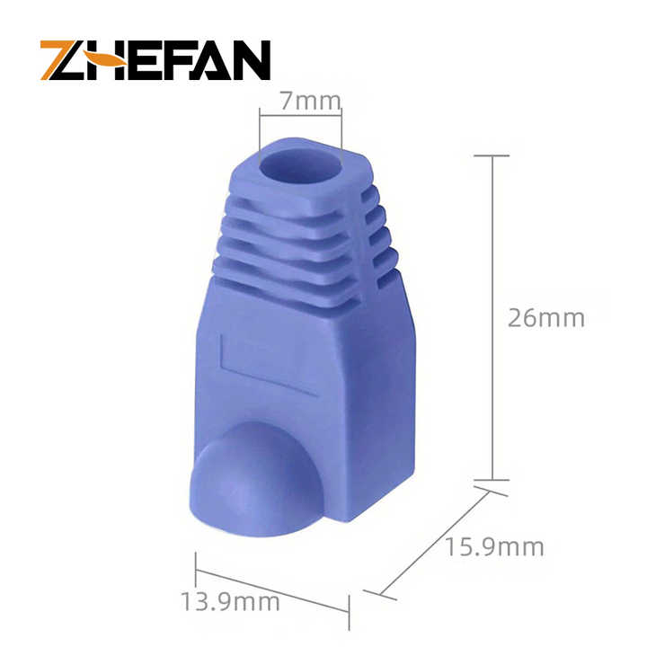 RJ45 Strain Relief Boots Cat5 Cat6 Boots Soft Plastic Rj45 Rubber Boot ...