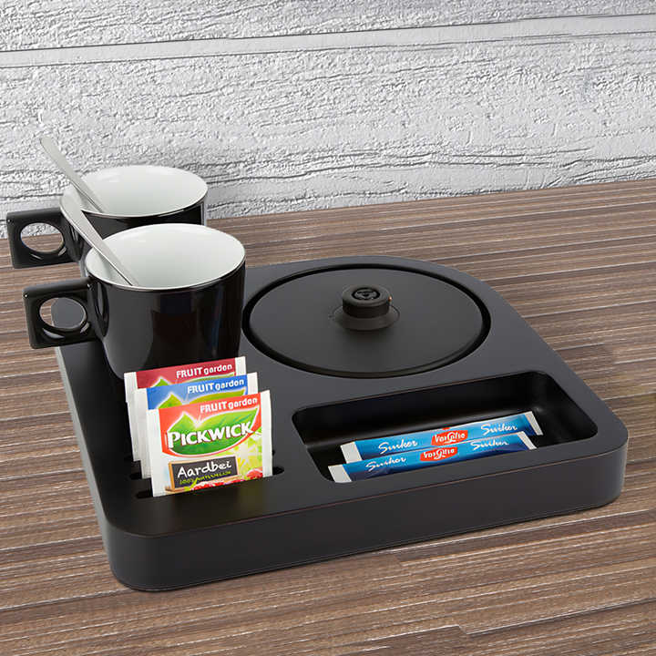 Rectangular Hotel Amenity Display Tray Square Tea Coffee Hospitality ...