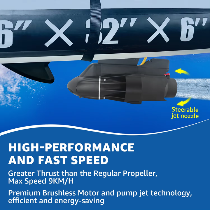 9KM/H Speed Directional SUP Propeller Motor 360W Electric Fin Thruster ...