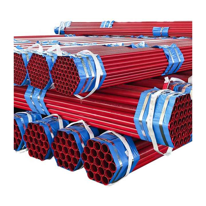 Sch10 Welded Fire Fighting Carbon Steel Pipe with Ral3000 Red Painting ...