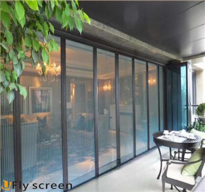Top Quality Black And Gray Insect Screen. Pleated Door Screen,Folding ...