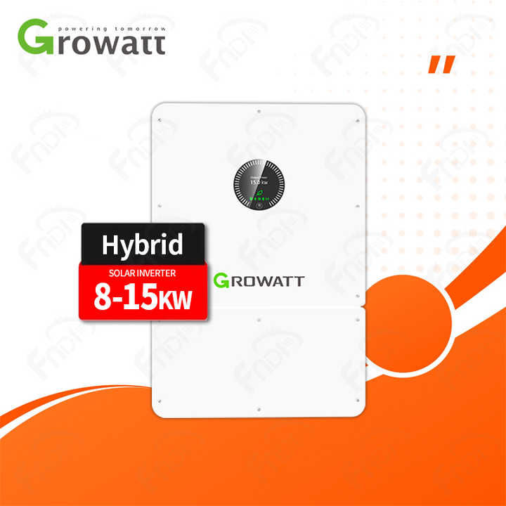 Growatt Hybrid Inverter WIT 8-15K-HU 8Kw 10Kw 12Kw 15Kw 3 Phase Energy Storage Solar Inverter ...