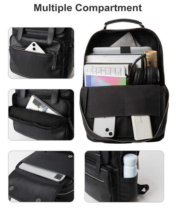 Customisable Unisex Bags - High Quality PU Leather Backpack