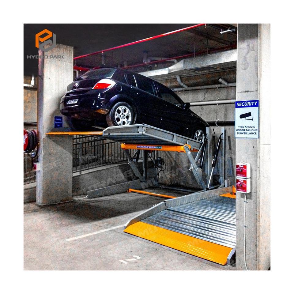 Low Ceiling Garage Parking System - Two Post Hydraulic Lift