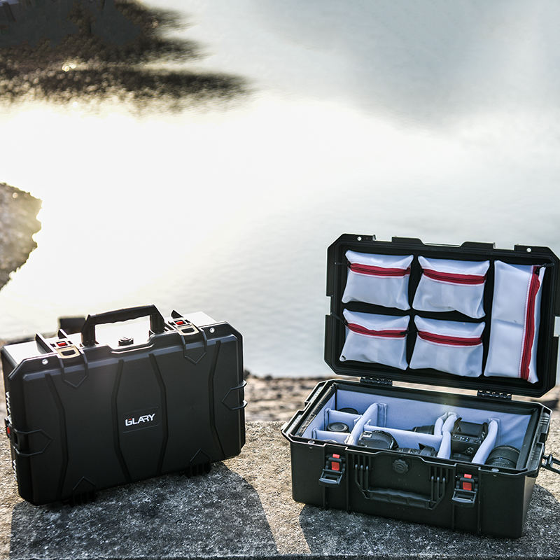 GLARY Heavy Duty Hard Plastic Photography Equipment Storage Case Box ...