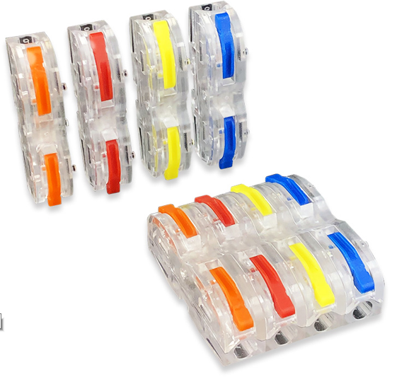 SPL-2 Wire to Wire Connector Color Button LN 2 Pole Conductor Compact ...