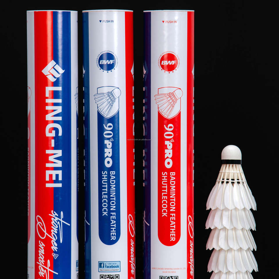 2025 BWF Approved Goose Feather Shuttlecock Lingmei 90pro Badminton ...