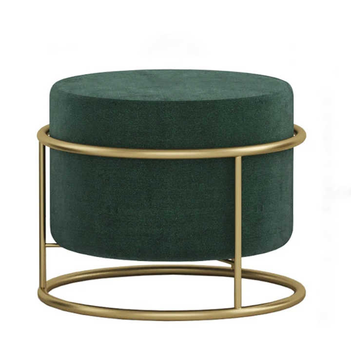 Contemporary Round Footstool Living Room Furniture Home Stool & Ottoman ...