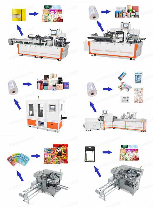 Automatic Carton Thermal Cellophane Pack Wrapping Machine with Side ...