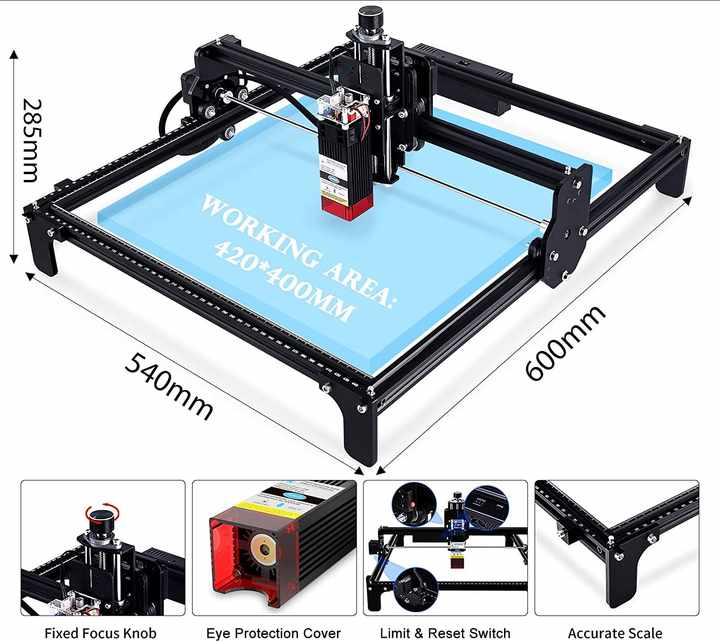 Home Use 5W-10W Laser Engraving Machine - Easy & Versatile