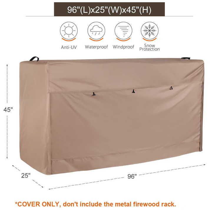 BEELAND Outdoor Waterproof Firewood Racks - Durable & Spacious