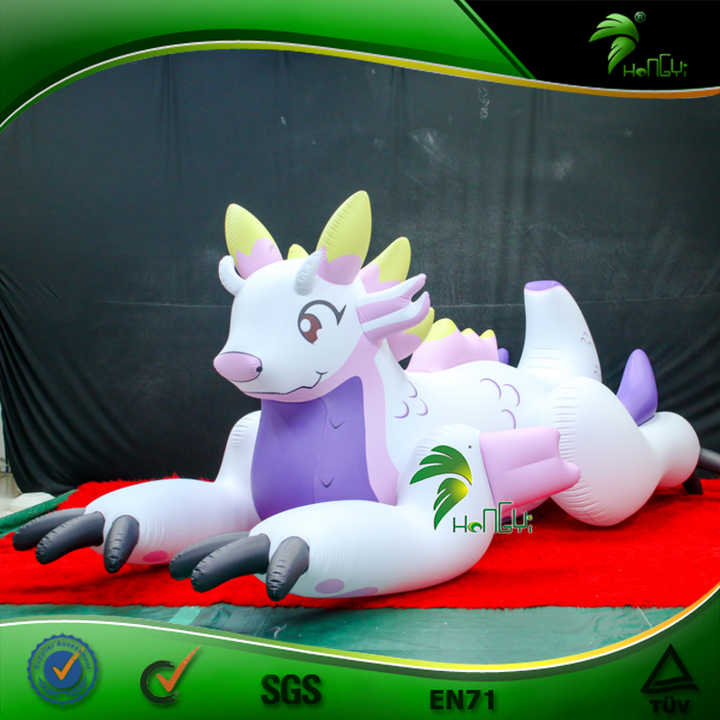 Inflatable customized Laying Wolf Dragon Bouncer Balloon Inflatable PVC ...