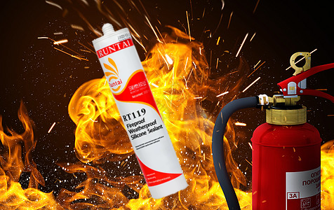 Fire Rated Gmsa Rtv Silicone Sealant Grey Silicon Hz-1213b Cartridge ...