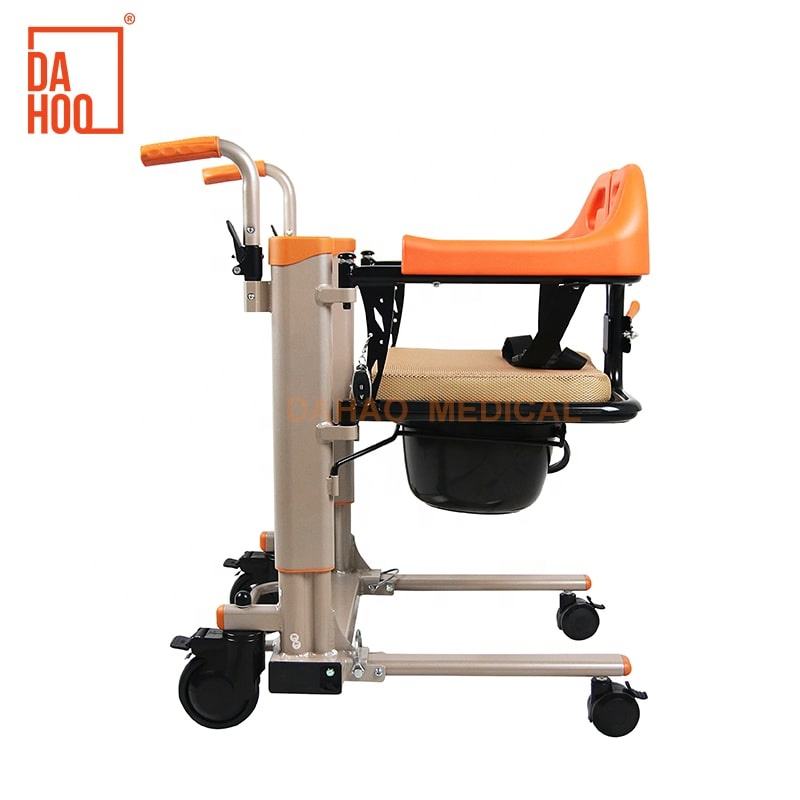 4 in 1 Water Proof Electric Transfer Chair Commode Wheelchair