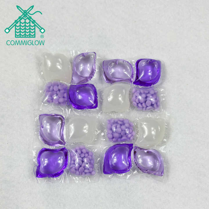 COMMIGLOW OEM 4-in-1 Disposable Liquid Laundry Gel Ball Capsules ...