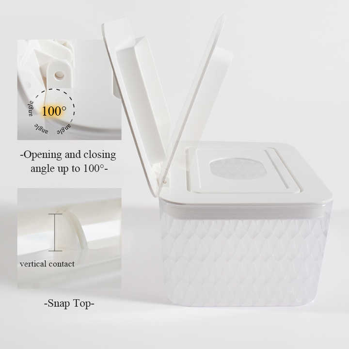 PS Material Jumbo Size Tissue Box No-Snag Design Plastic Tissue Paper ...