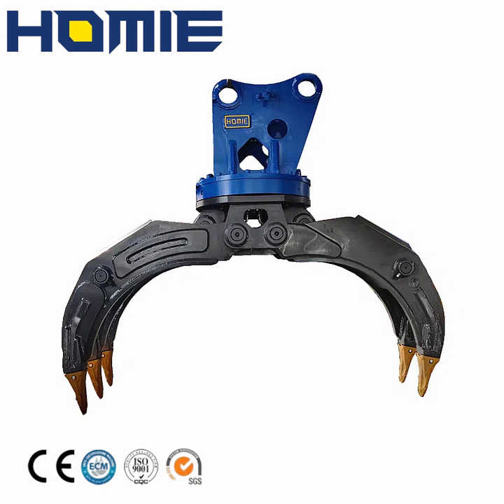 Hay Scrap Metal Stone Wood Hydraulic Excavator Grapple
