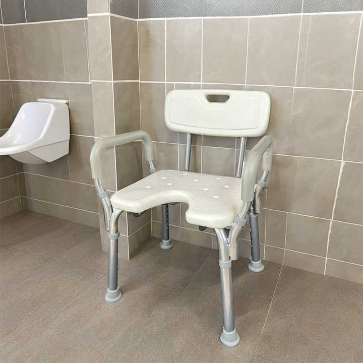 U-Shaped Disabled Shower Stool Seat for Elderly Hospital Shower Chair ...