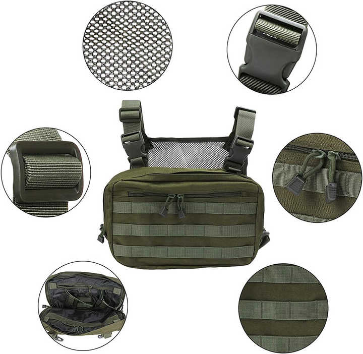 Custom Workouts Sports Running Chest Pouch with Phone Holder Chest ...