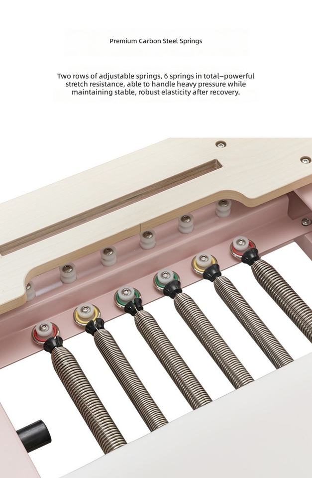 Cute Pink Foldable Pilates Reformer, High-Quality Yoga Studio Equipment ...