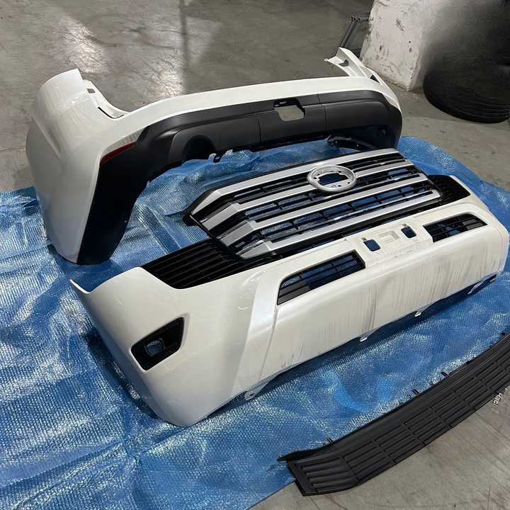 Original LC300 Carbon Fiber Front Bumper Bodykit with Tow Hook Cut-Outs ...