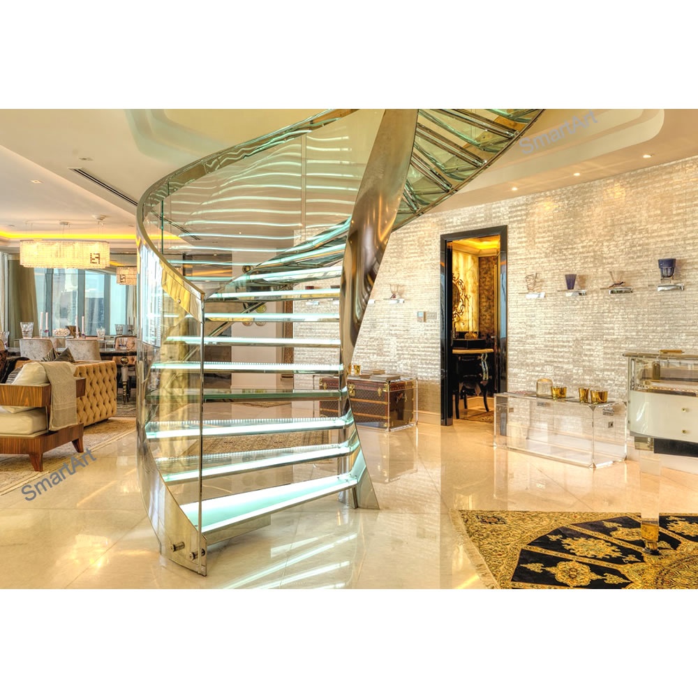 Round Stairs - Custom Spiral Design with Wood & Metal Options