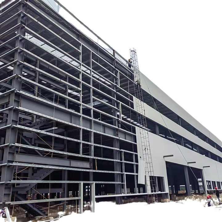 Multi-Storey Steel Hall Prefab Structure Easy Installation Metal ...