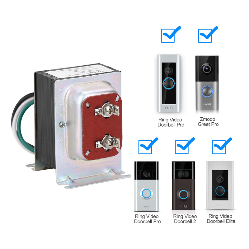 Doorbell Transformer 16V 30VA AC Power Thermostat Power Adapter ...