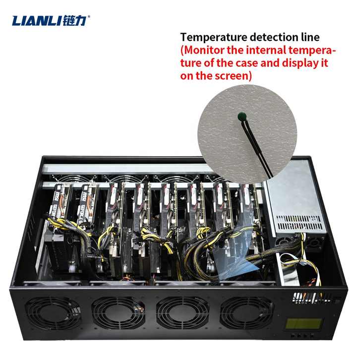 65mm Spacing 8GPU Computer case Frame 8 GPU 4u Gpu case Full Tower ...