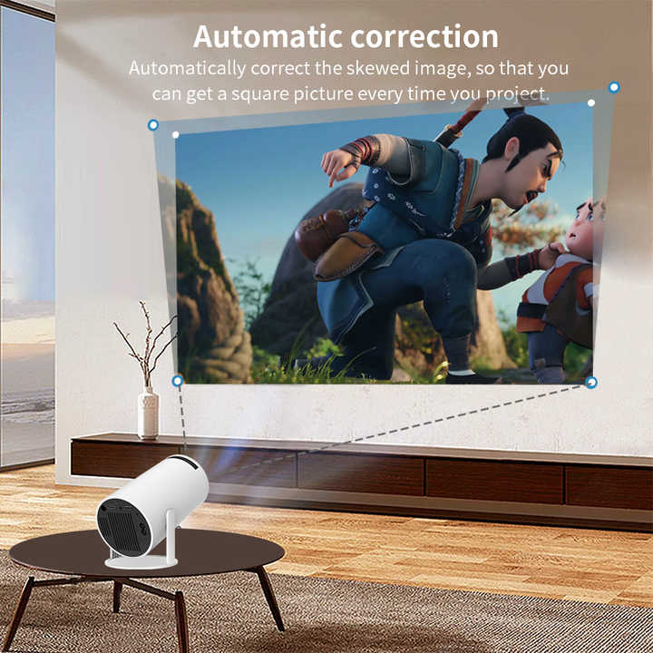 Mini Portable LED Projector - 1080P Home Theater Experience