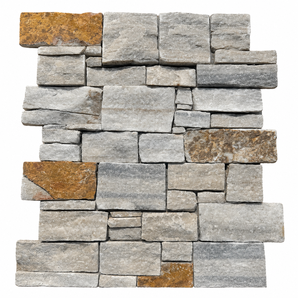 Exterior Wall Cladding Stone Veneer Beige Yellow White Slate Natural ...
